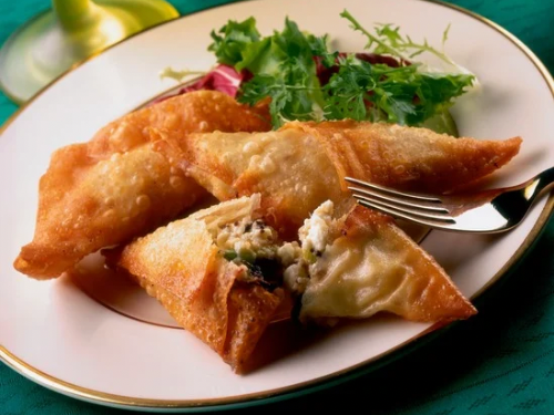 Pastéis de massa brick com legumes e queijo - My Food My Future